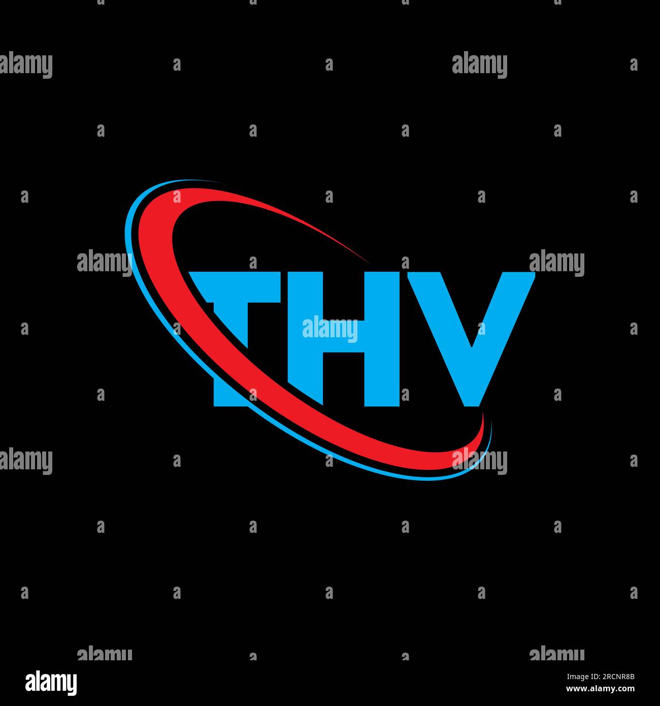 THV logo. THV letter. THV letter logo design. Initials THV logo linked with circle and uppercase ...