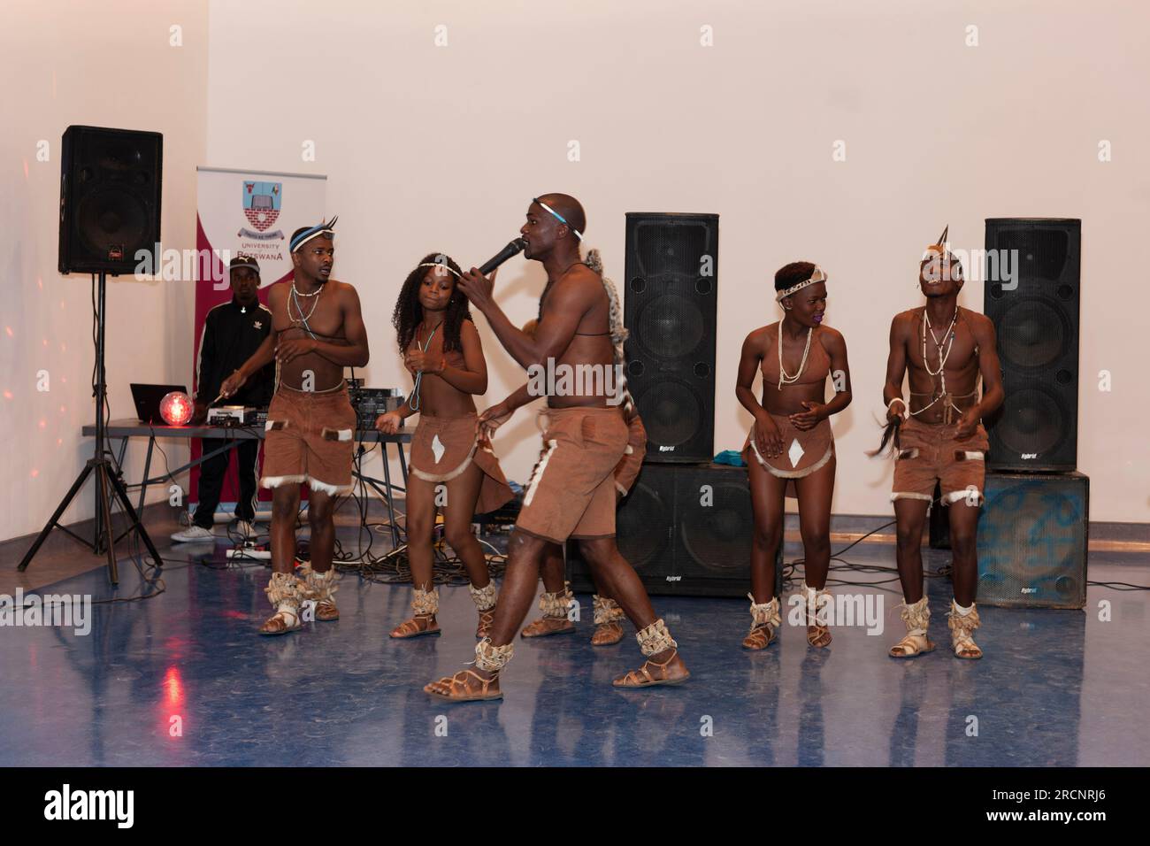 Botswana, Gaborone, 18 May 2017 , group of traditional singer and ...