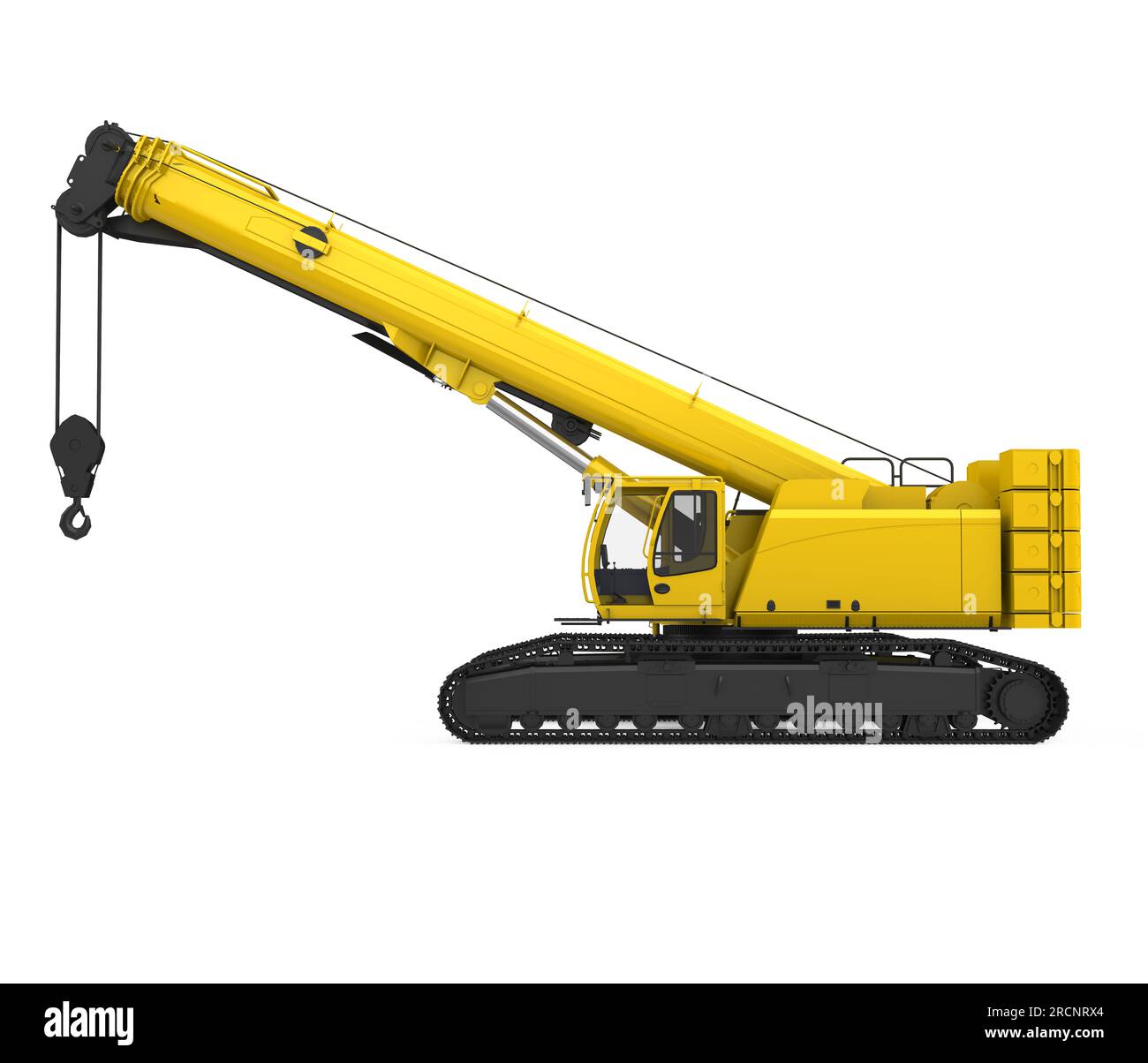 Crawler Crane Isolated Stock Photo - Alamy