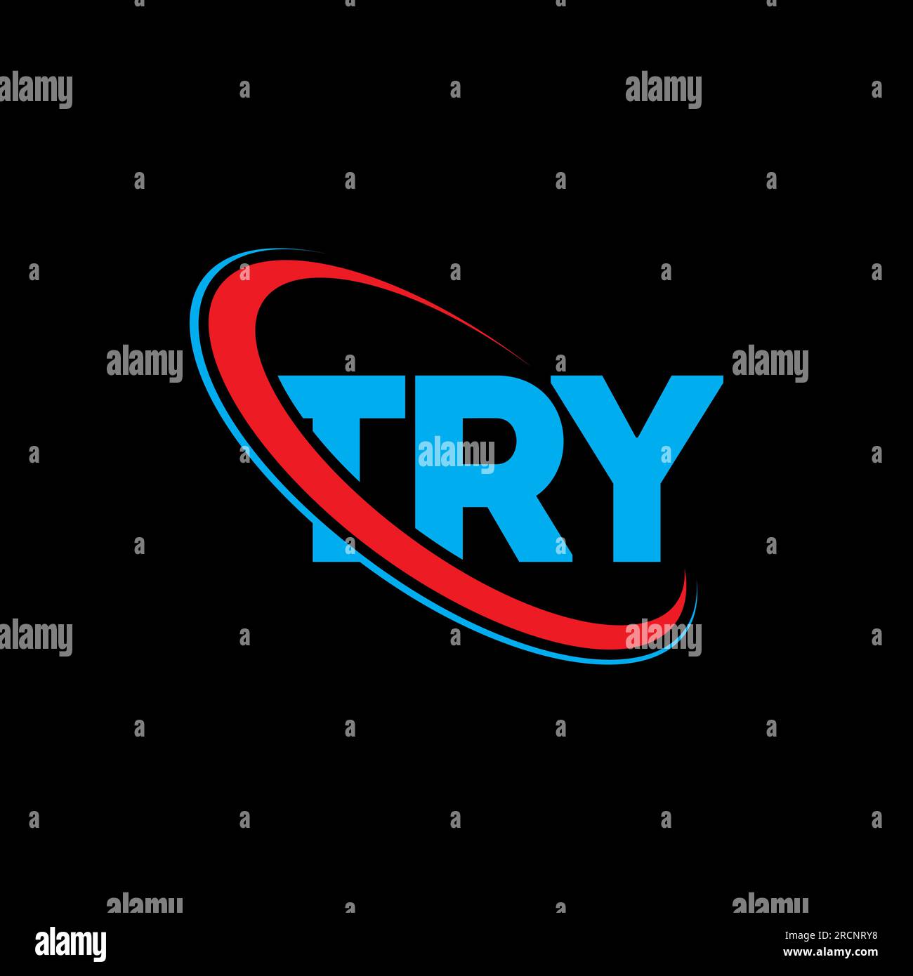 TRY logo. TRY letter. TRY letter logo design. Initials TRY logo linked ...