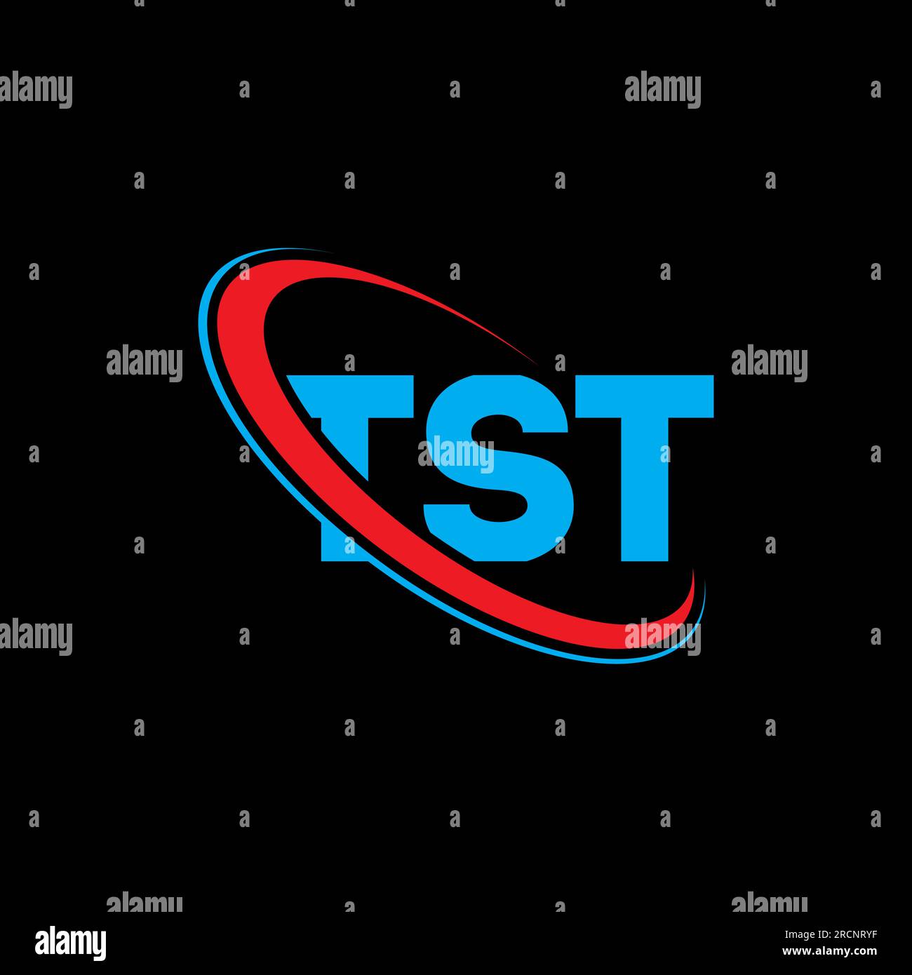 TST logo. TST letter. TST letter logo design. Initials TST logo linked ...