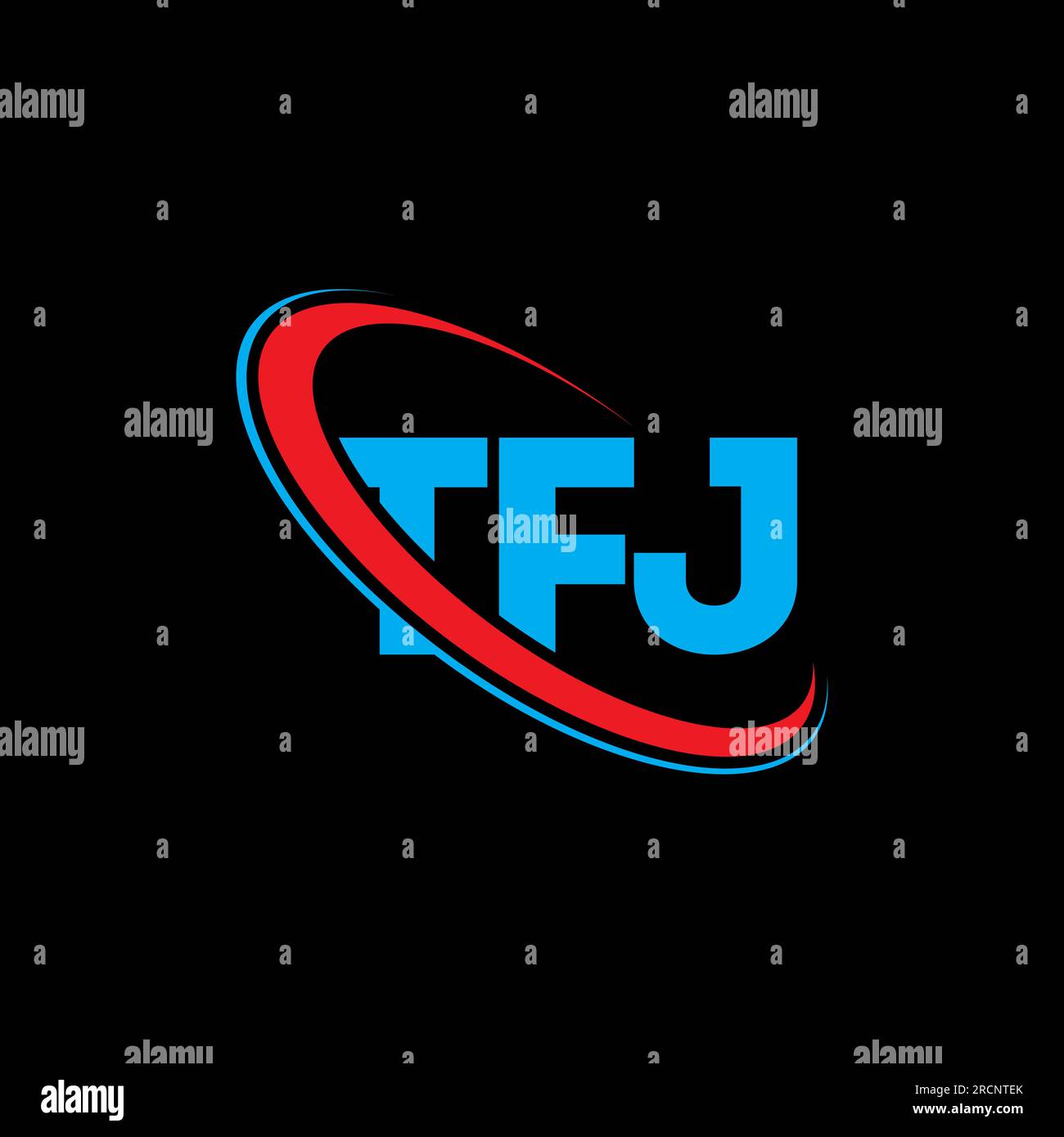 TFJ logo. TFJ letter. TFJ letter logo design. Initials TFJ logo linked ...