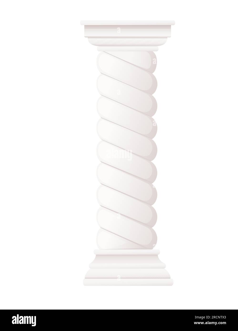 White ancient style column classic architecture design vector ...