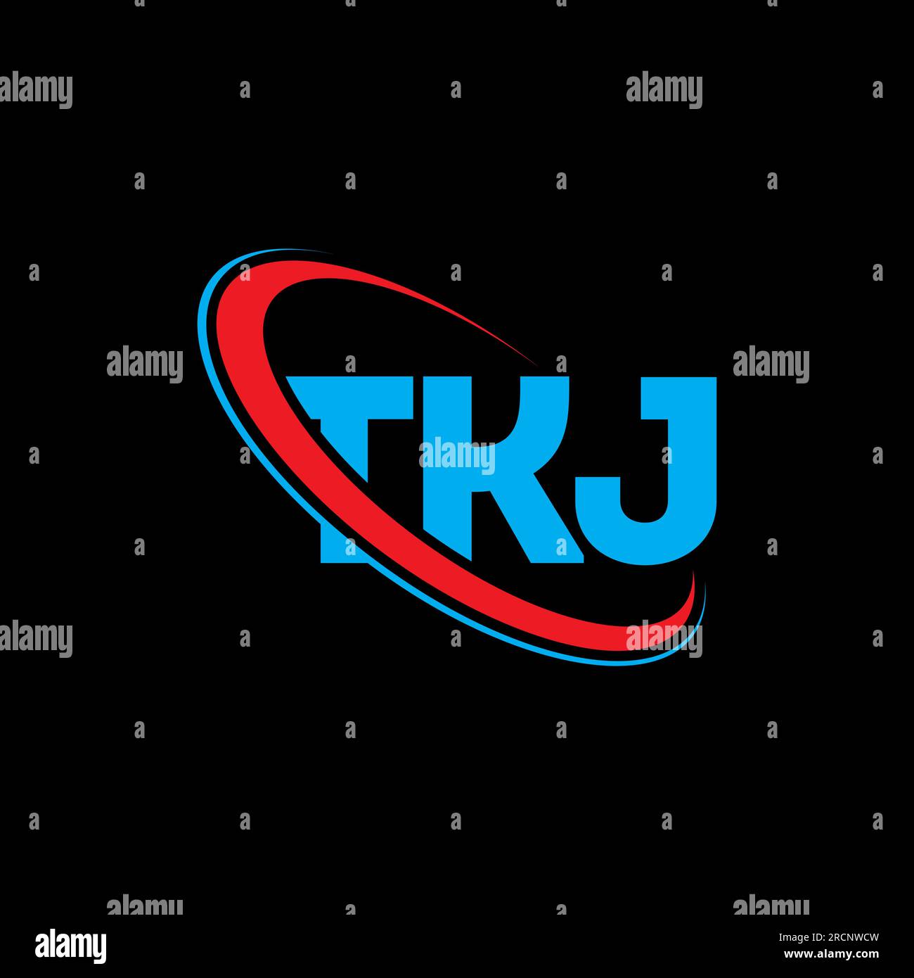 TKJ logo. TKJ letter. TKJ letter logo design. Initials TKJ logo linked ...