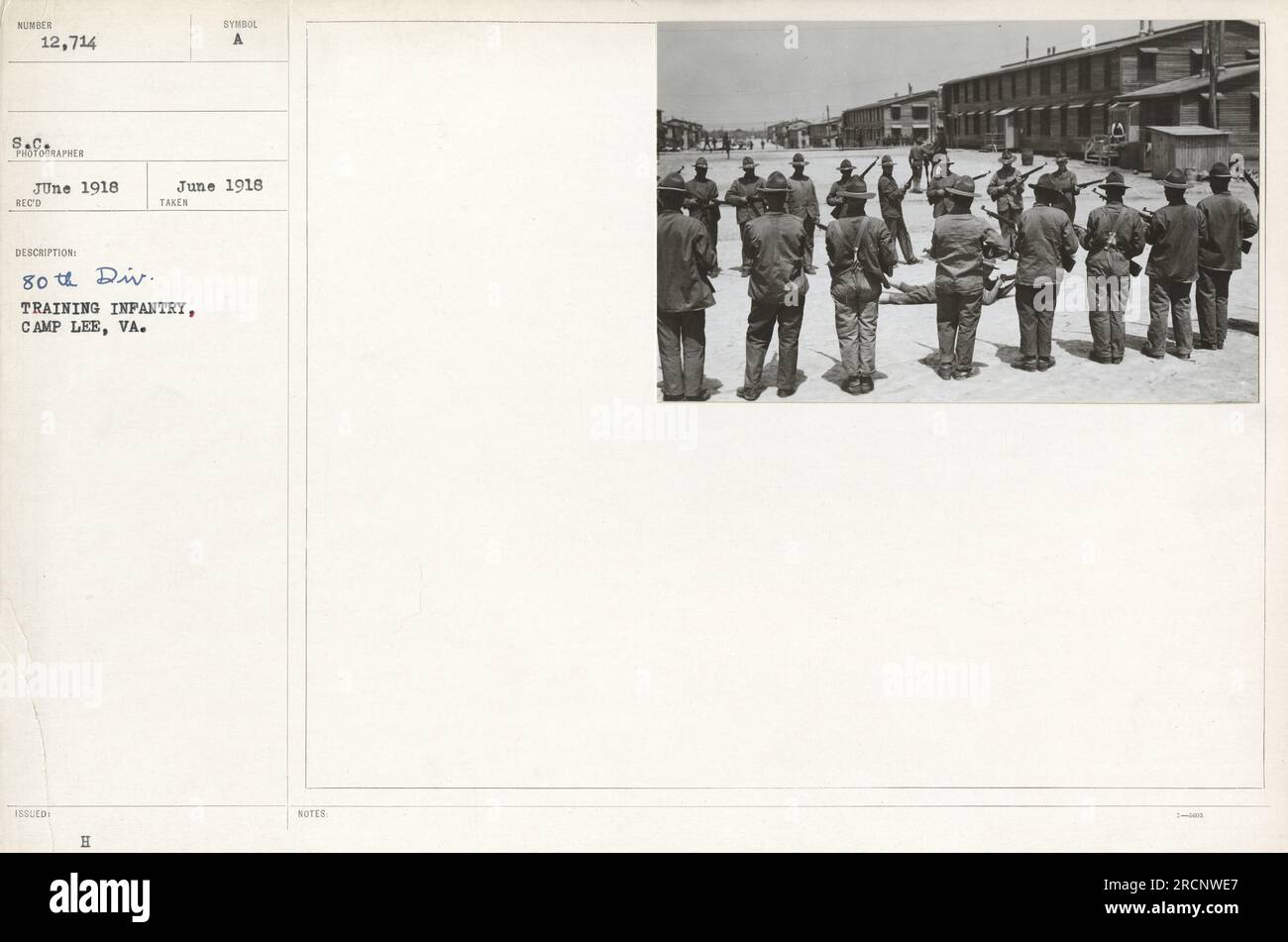 Soldiers from the 80th Division training in infantry tactics at Camp ...
