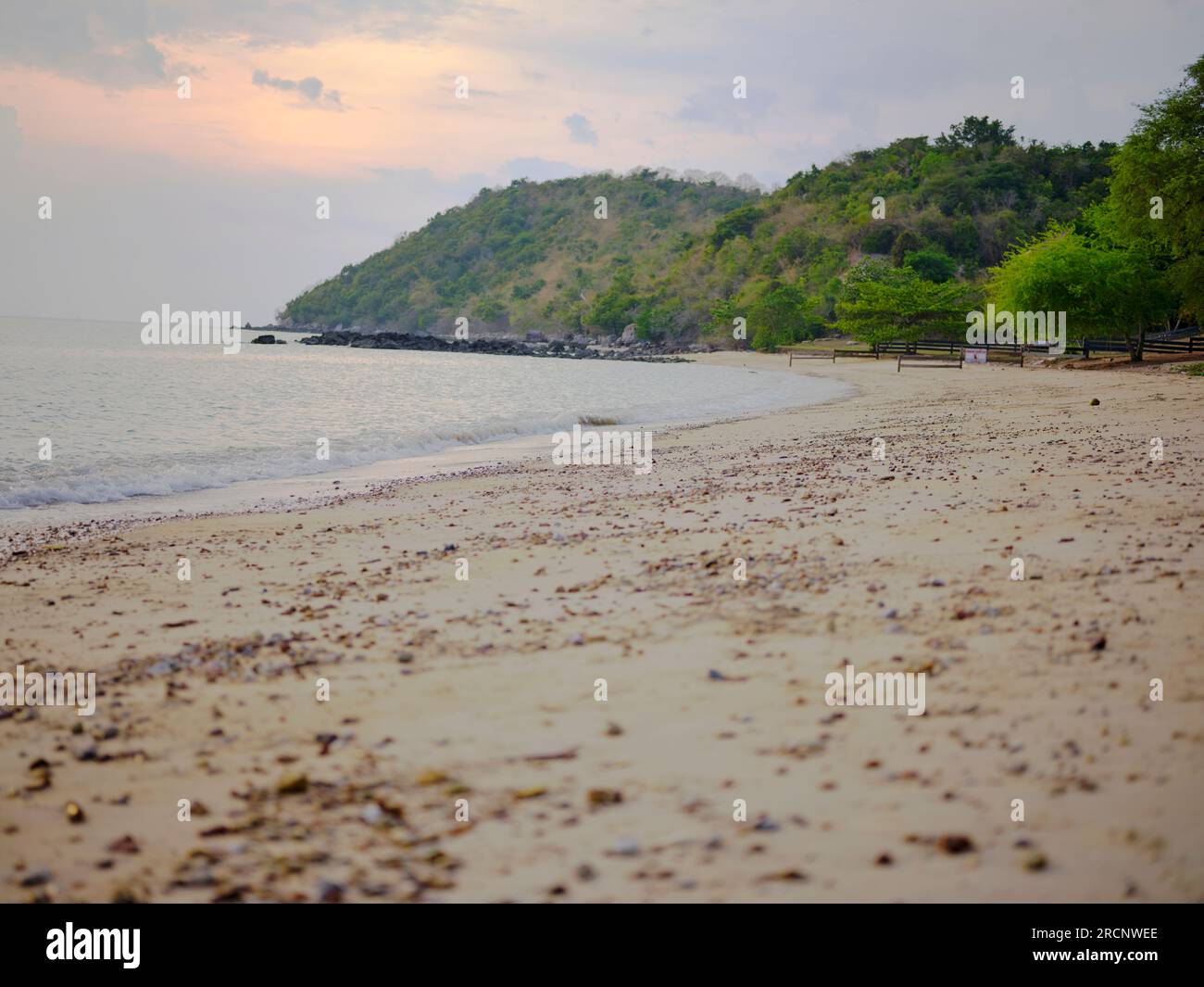 Sand on beach and blue summer sky. beach landscape. Empty tropical ...