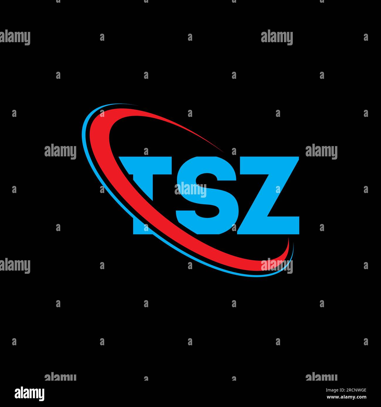 TSZ logo. TSZ letter. TSZ letter logo design. Initials TSZ logo linked ...