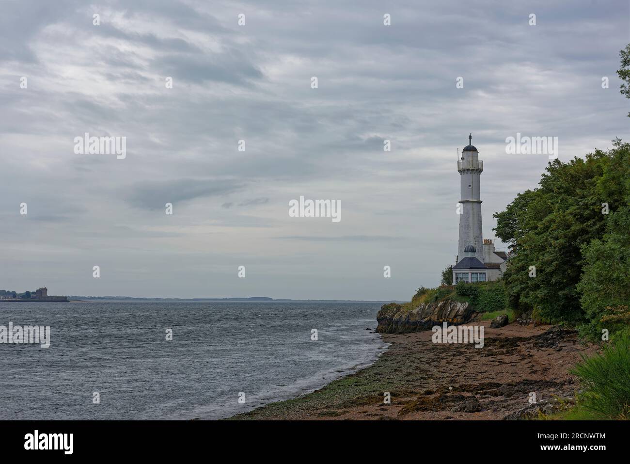 The West Lighthouse of the Tay Estuary situated near to the small Town ...