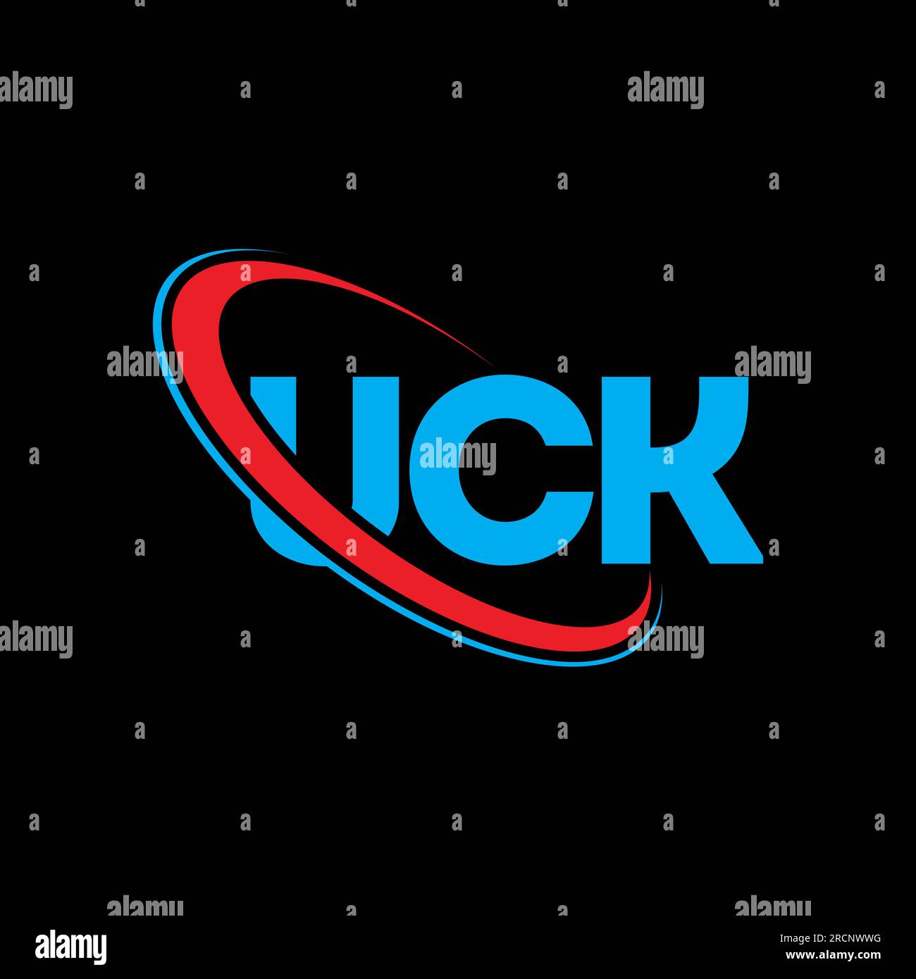 UCK logo. UCK letter. UCK letter logo design. Initials UCK logo linked ...
