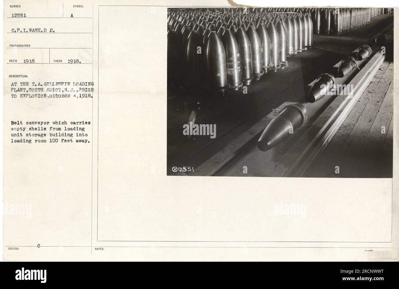 "Image shows a belt conveyor at T. A. Gillespie Loading Plant in South ...