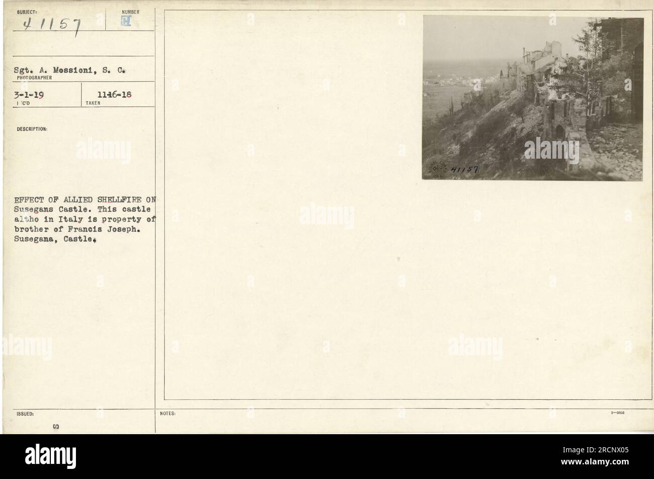 Sgt. A. Mossioni of the Signal Corps captured this photograph on March ...