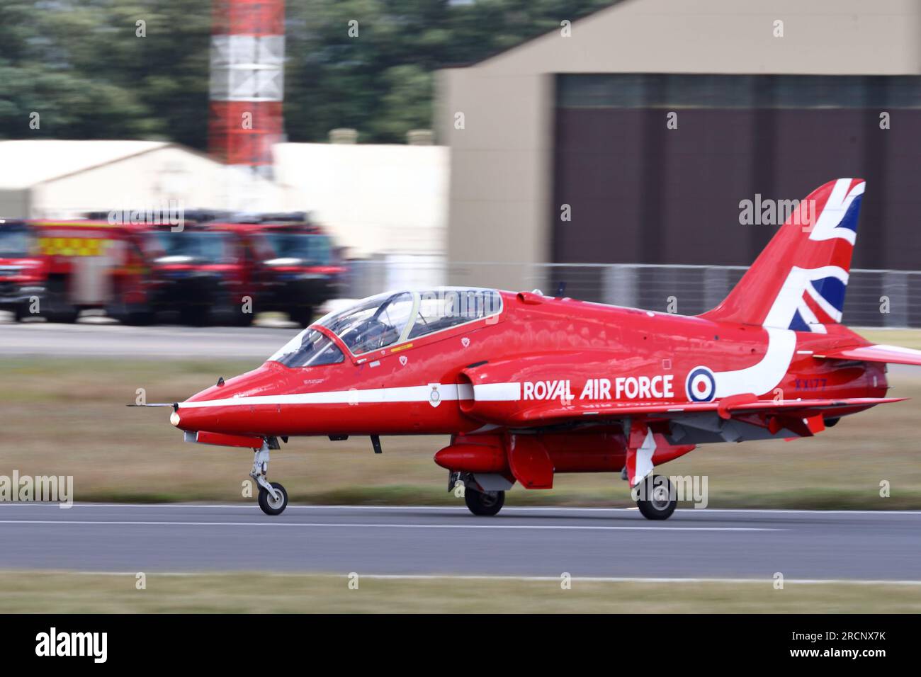 The Red Arrows performed their display with only 7 aircraft at the ...