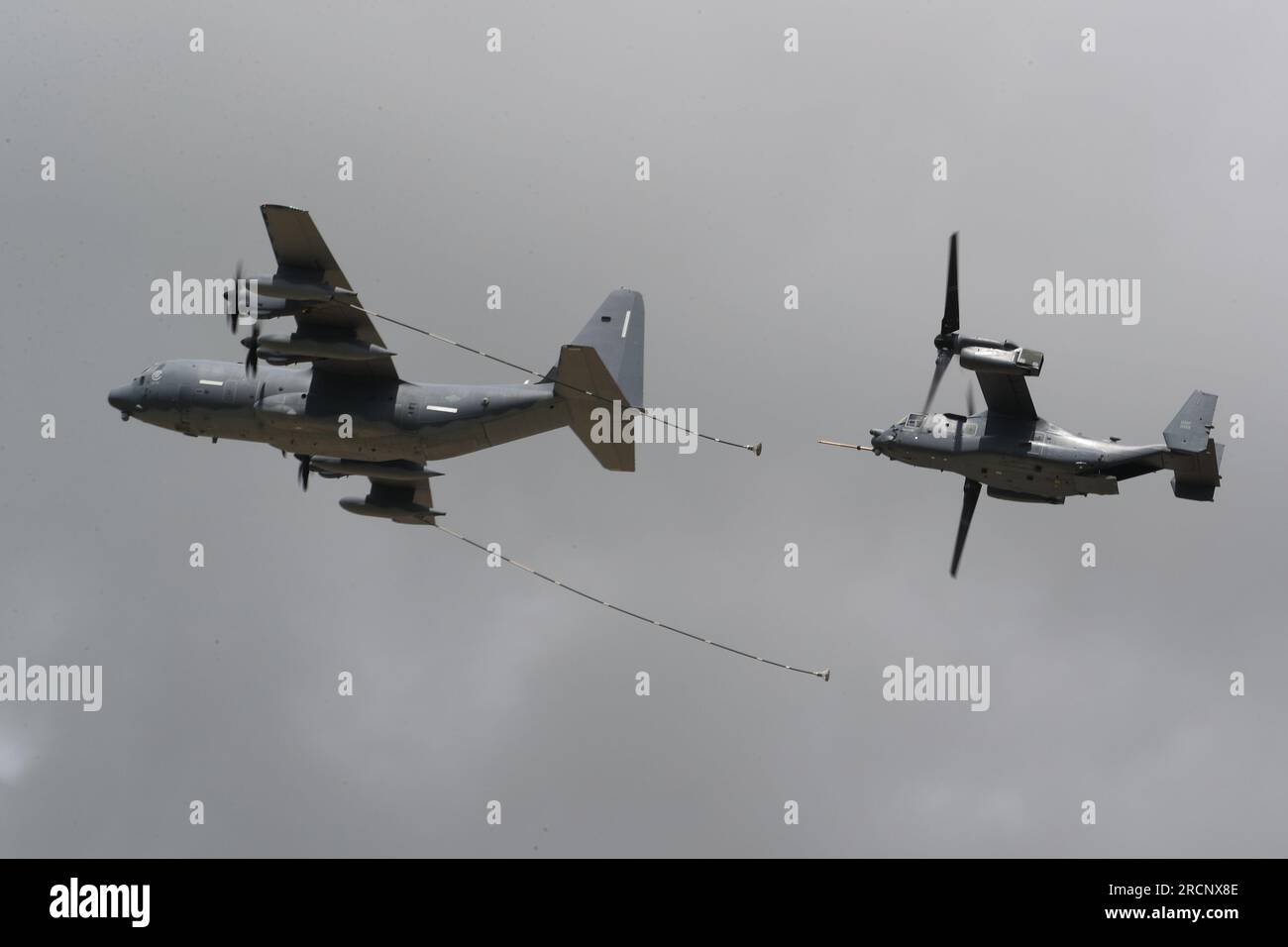 Lockheed Martin MC-130J Super Hercules simulating air-to-air refuelling ...
