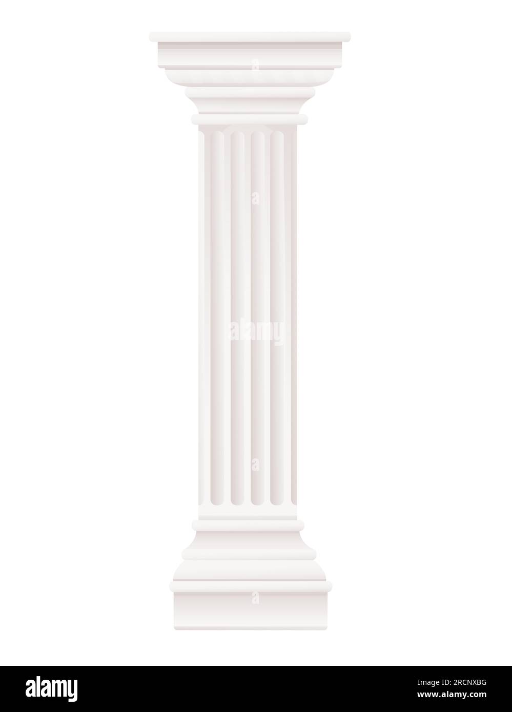 White ancient style column classic architecture design vector ...