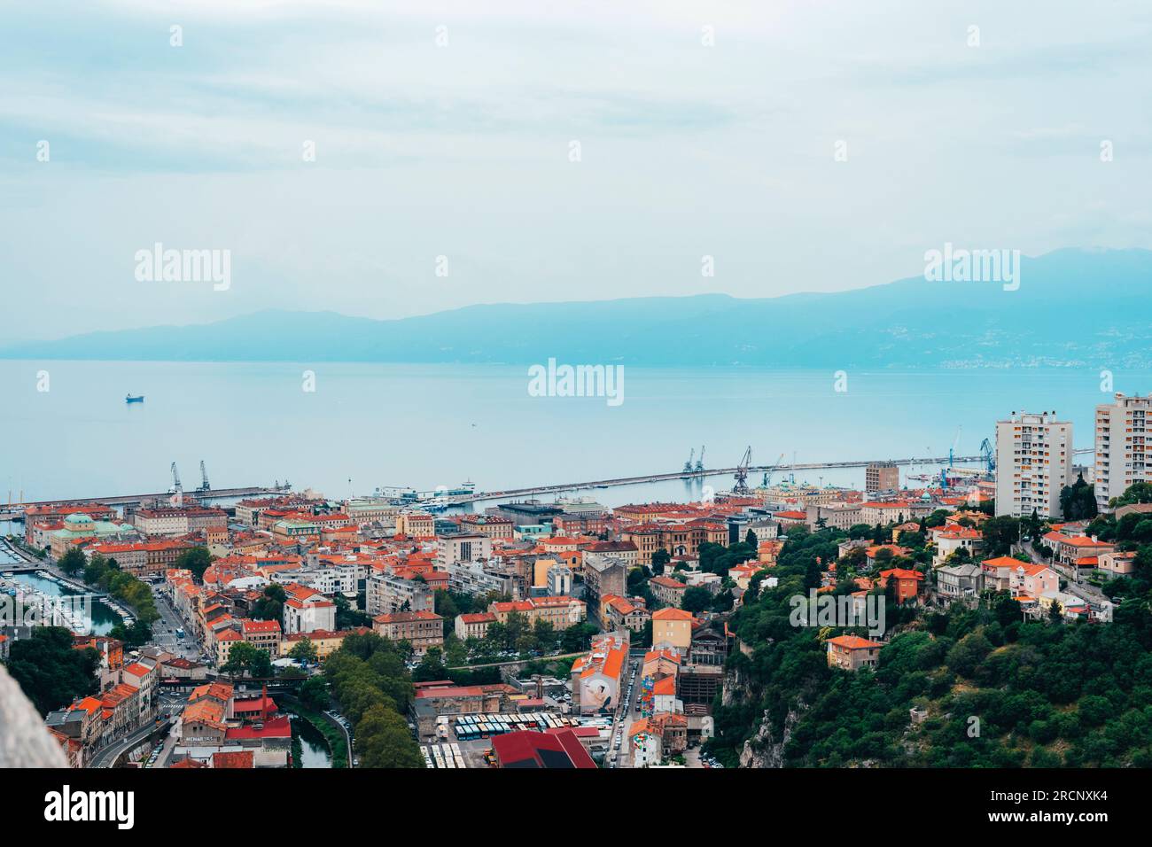 Rijeka Croatia - 13 July 2023: Aerial view of Rijeka city Stock Photo ...