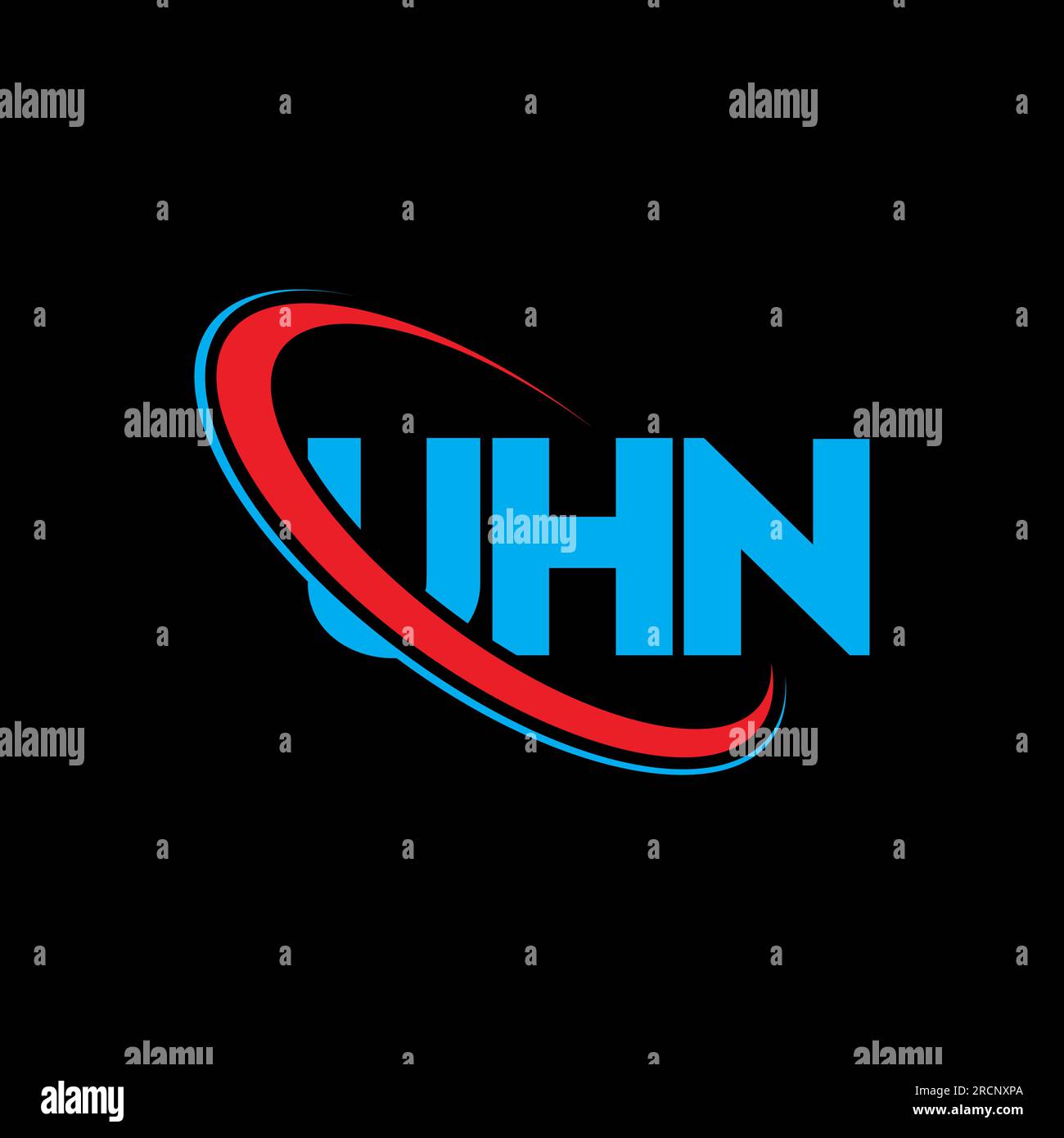 UHN logo. UHN letter. UHN letter logo design. Initials UHN logo linked ...