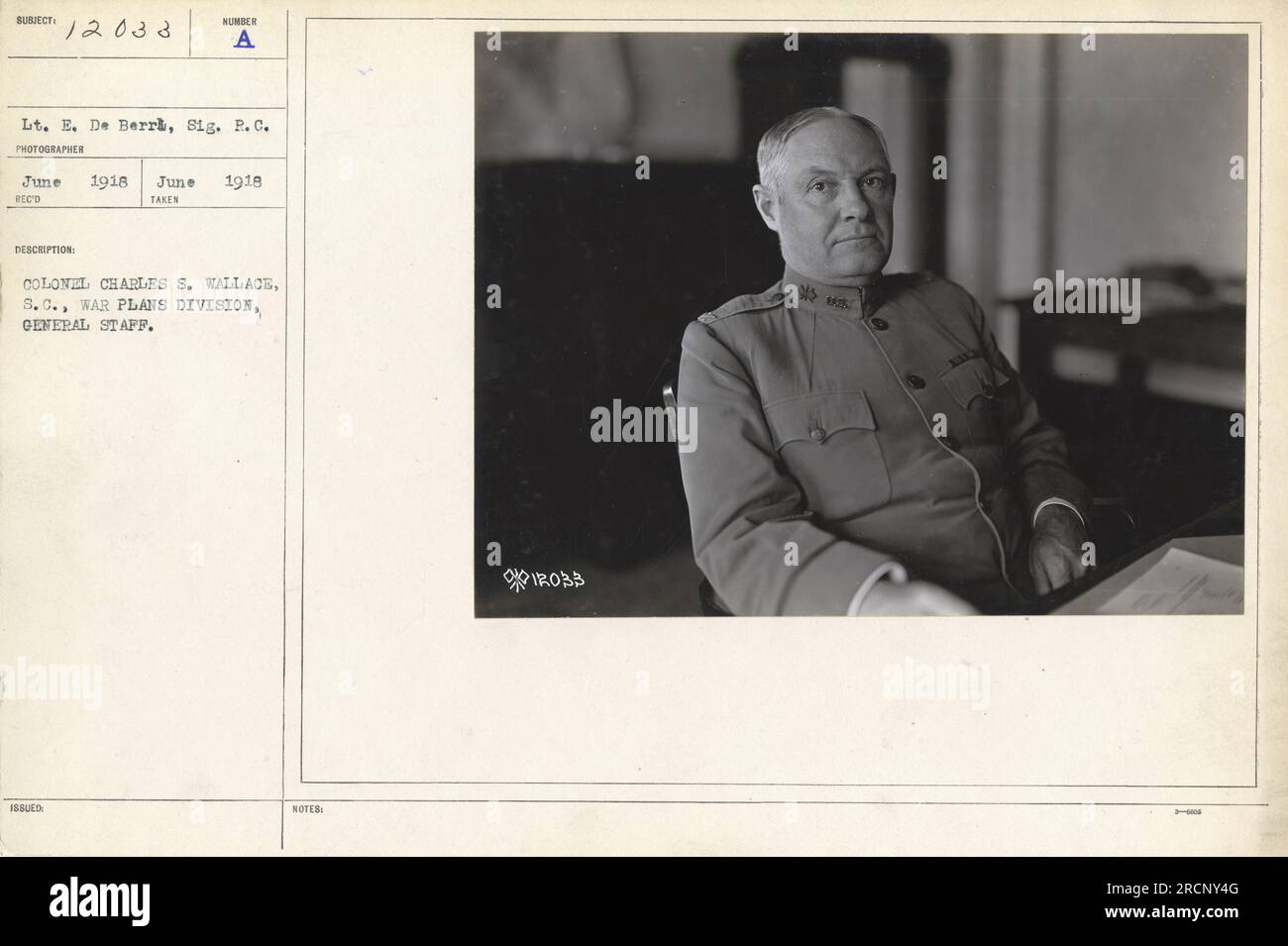 Lt. E. De Berrà and Sig. P. C. captured in a June 1918 photograph taken ...