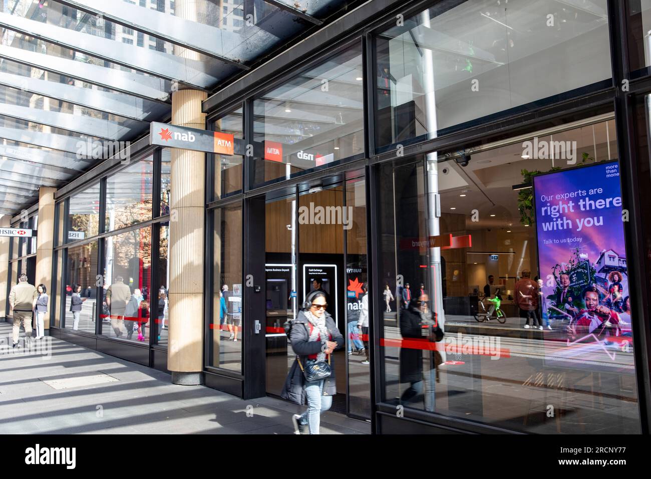 National Australia NAB bank branch in George street,Sydney city centre ...