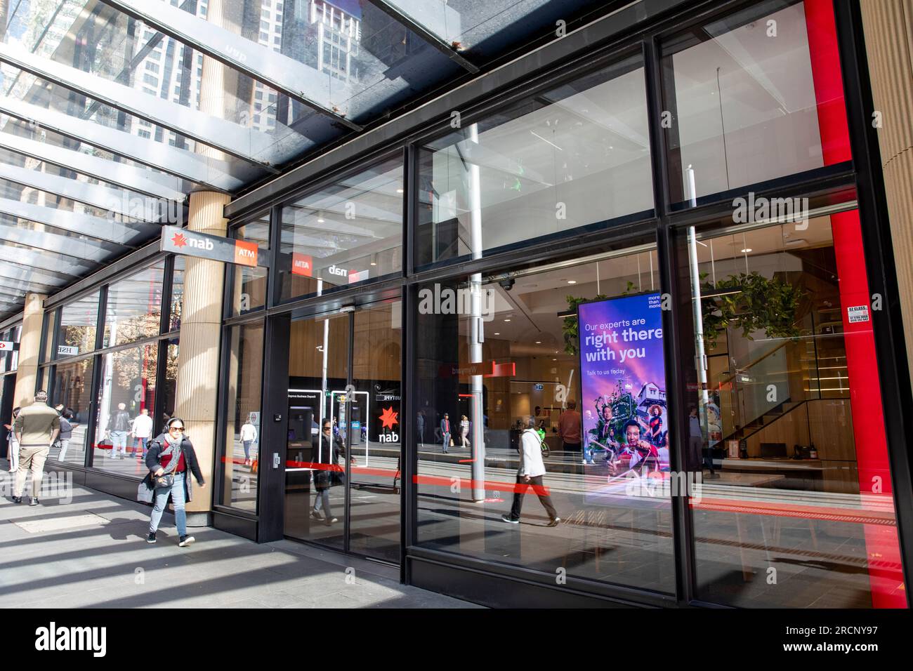 National Australia NAB bank branch in George street,Sydney city centre ...