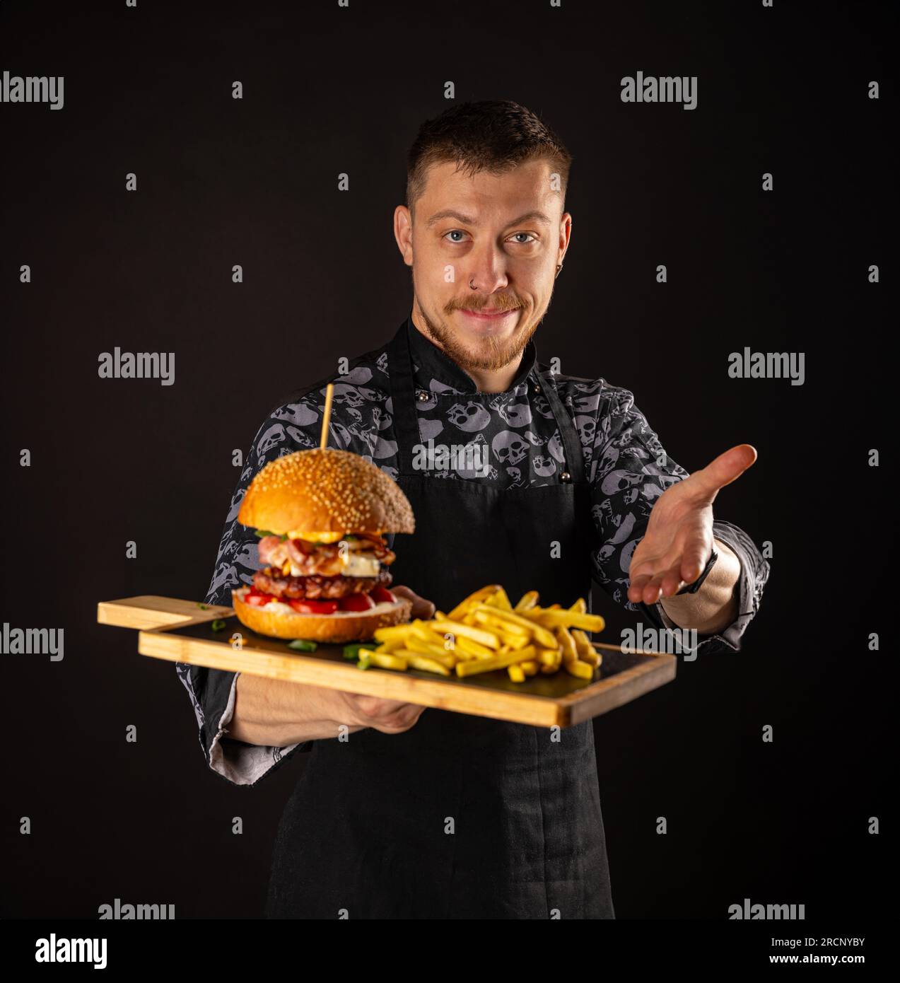 Burger chef hi-res stock photography and images - Alamy
