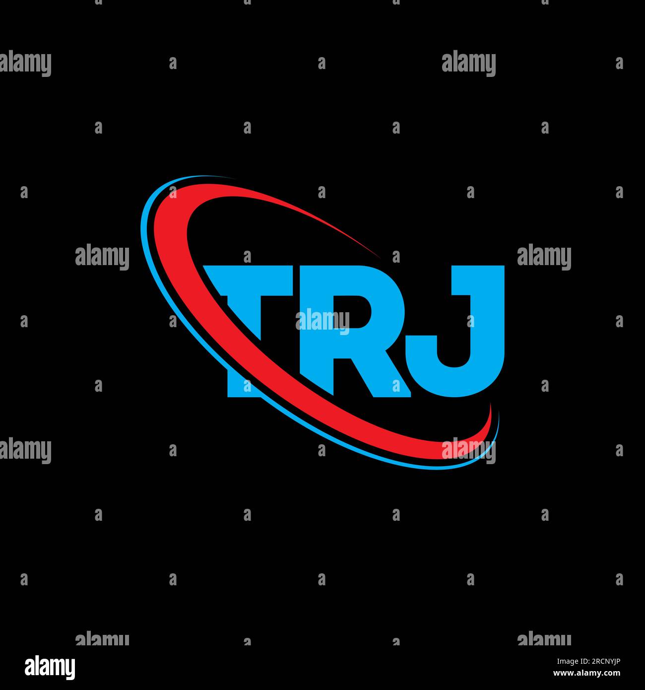 TRJ logo. TRJ letter. TRJ letter logo design. Initials TRJ logo linked ...