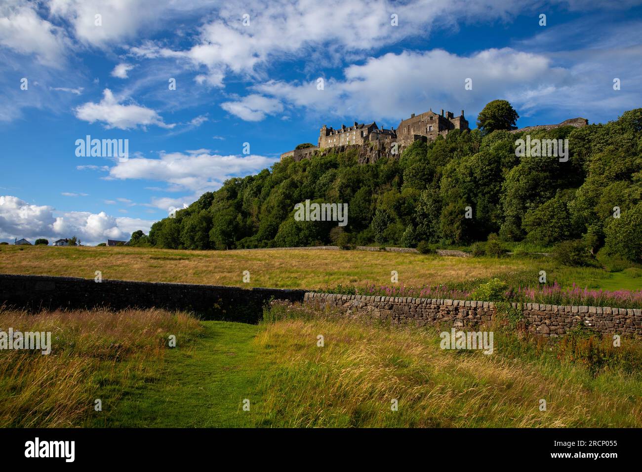 Stirling Castle viewed from King's Knot, one of the most famous and ...
