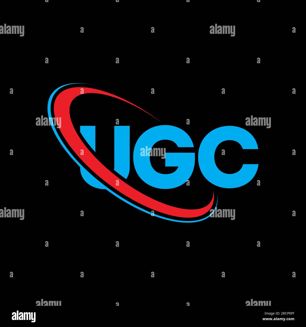 UGC logo. UGC letter. UGC letter logo design. Initials UGC logo linked ...