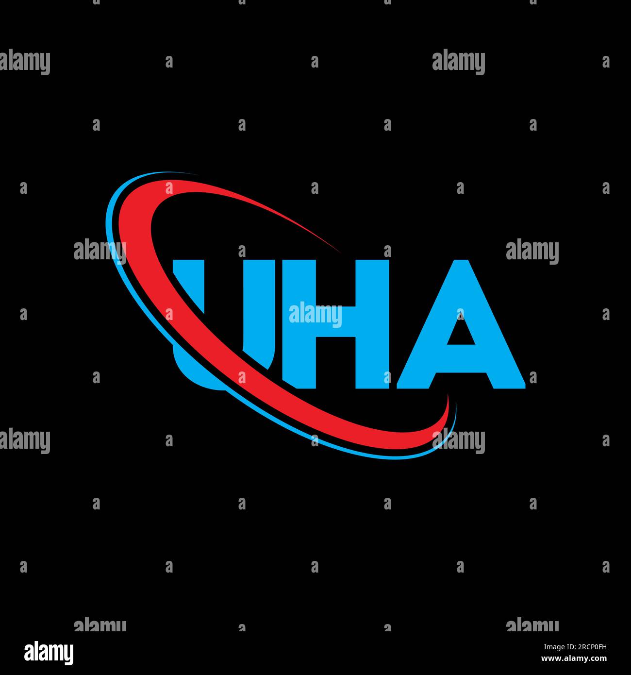 UHA logo. UHA letter. UHA letter logo design. Initials UHA logo linked ...