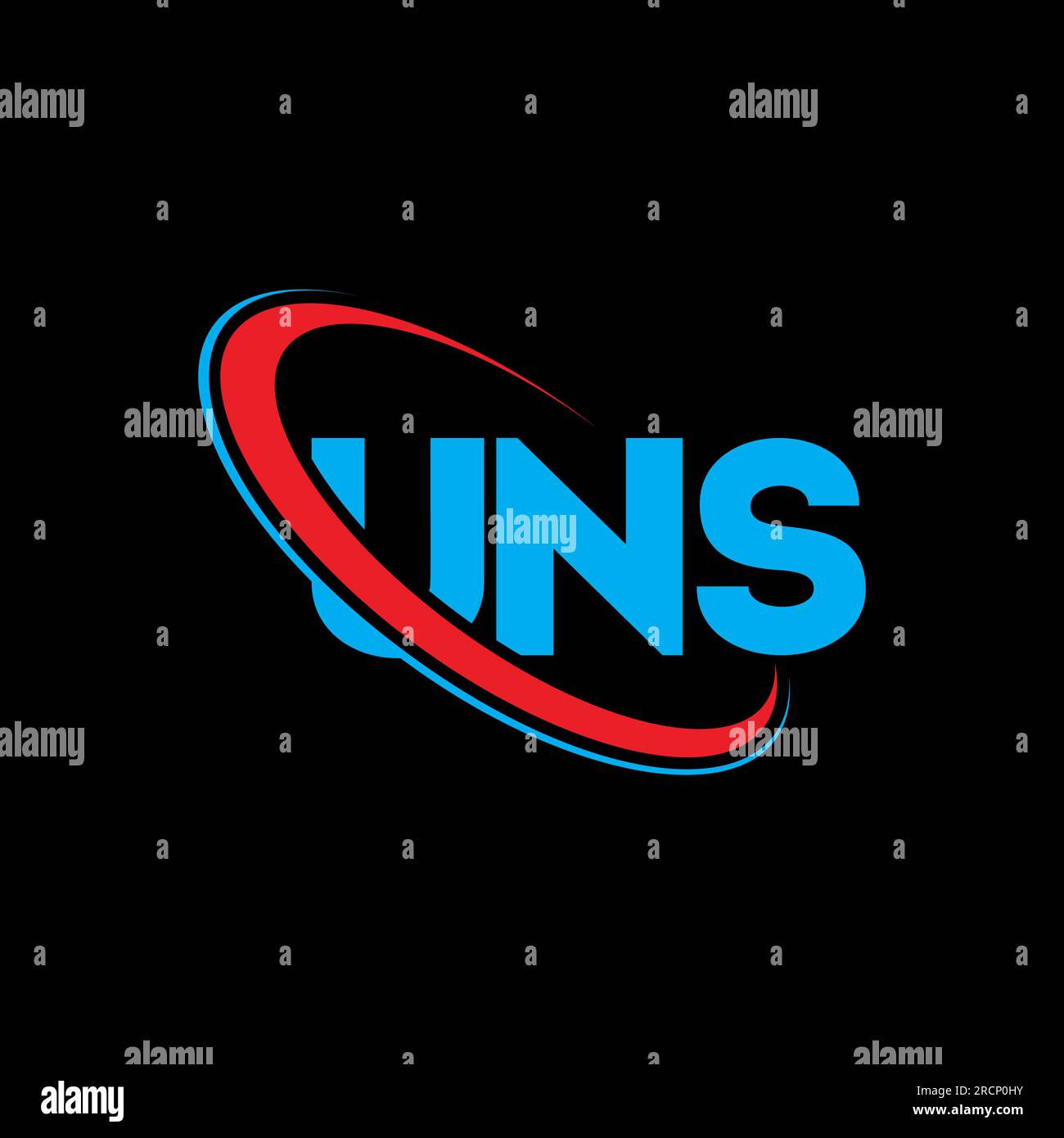 UNS logo. UNS letter. UNS letter logo design. Initials UNS logo linked ...