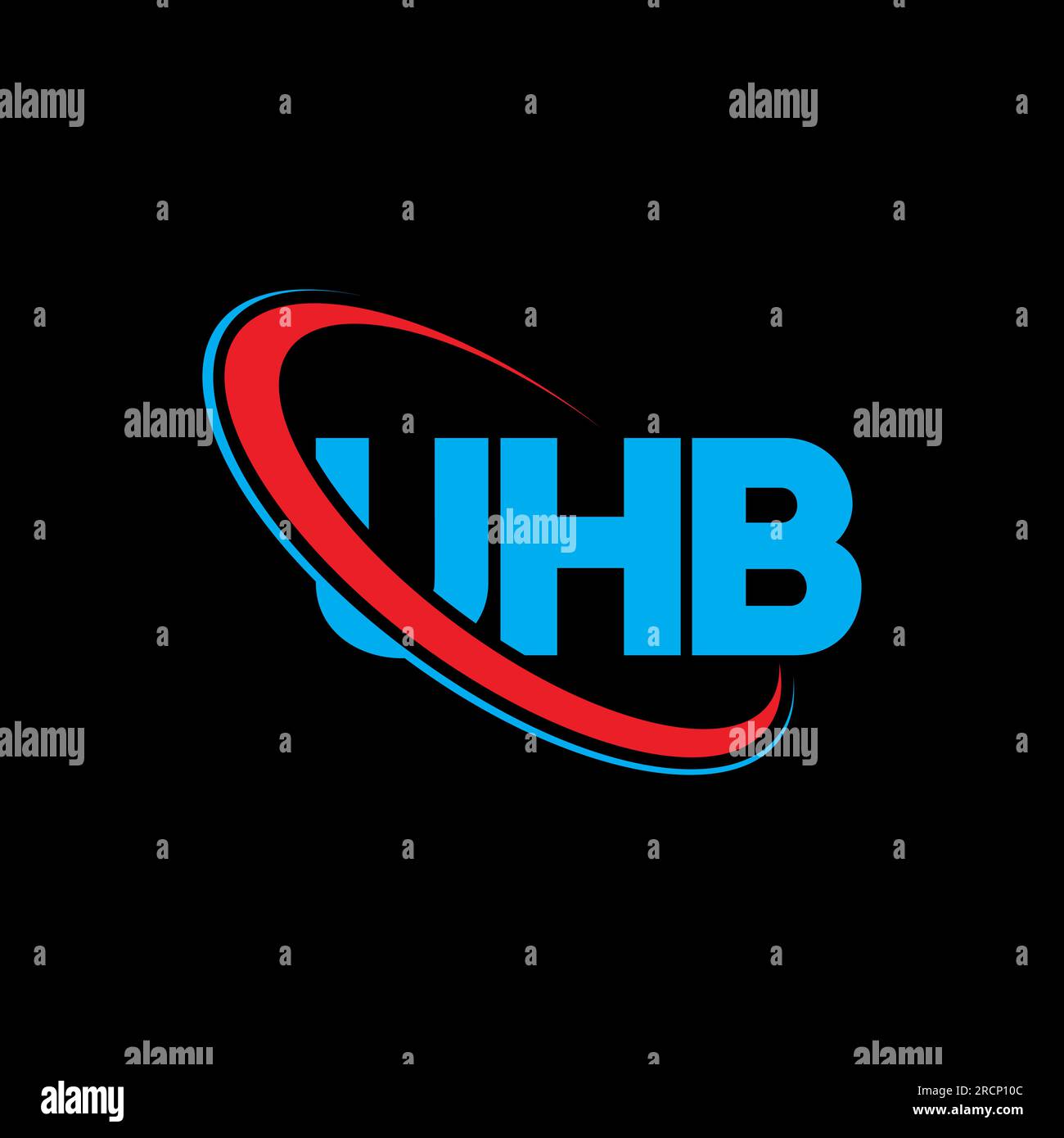 UHB logo. UHB letter. UHB letter logo design. Initials UHB logo linked with circle and uppercase ...