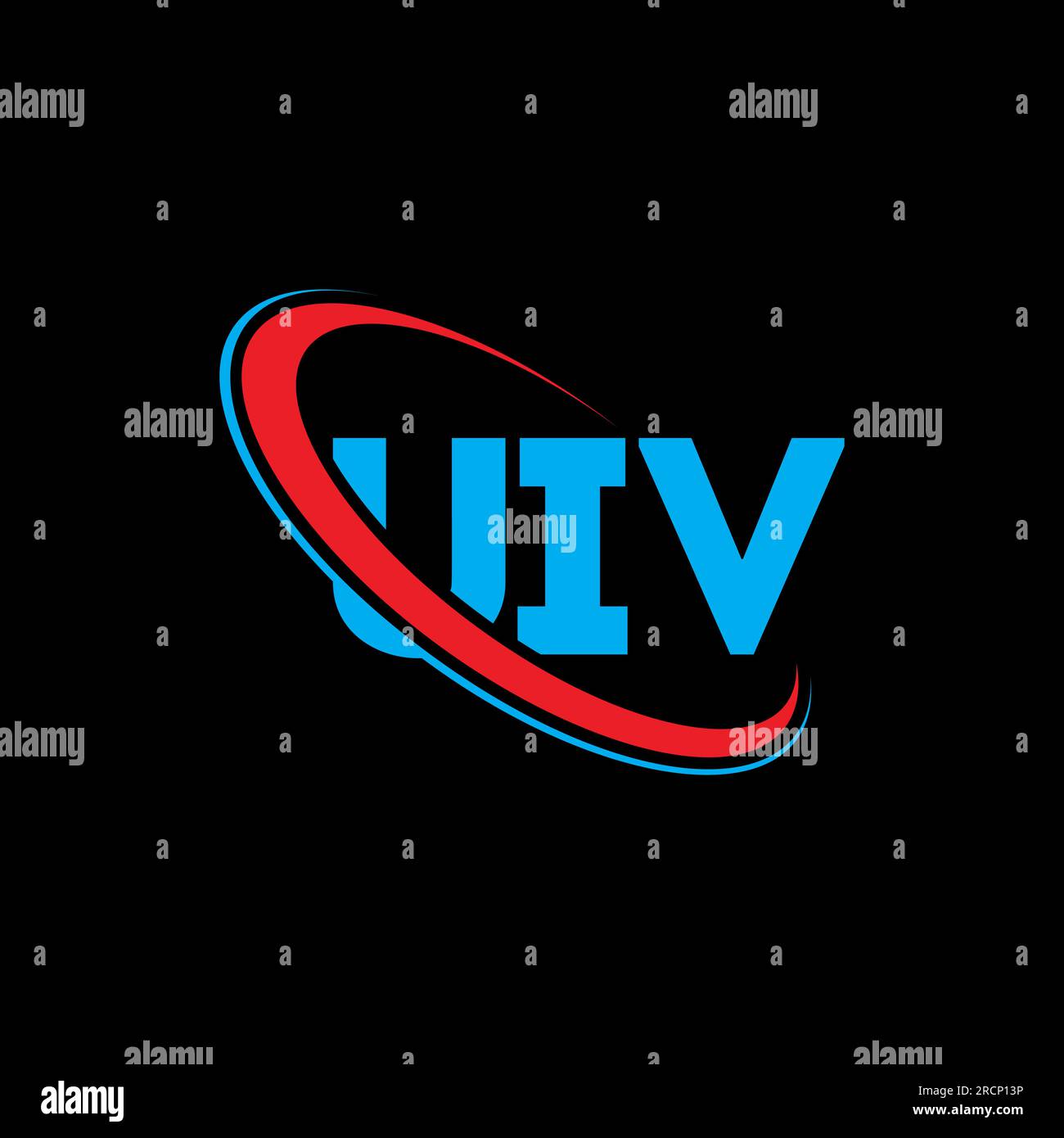 UIV logo. UIV letter. UIV letter logo design. Initials UIV logo linked ...