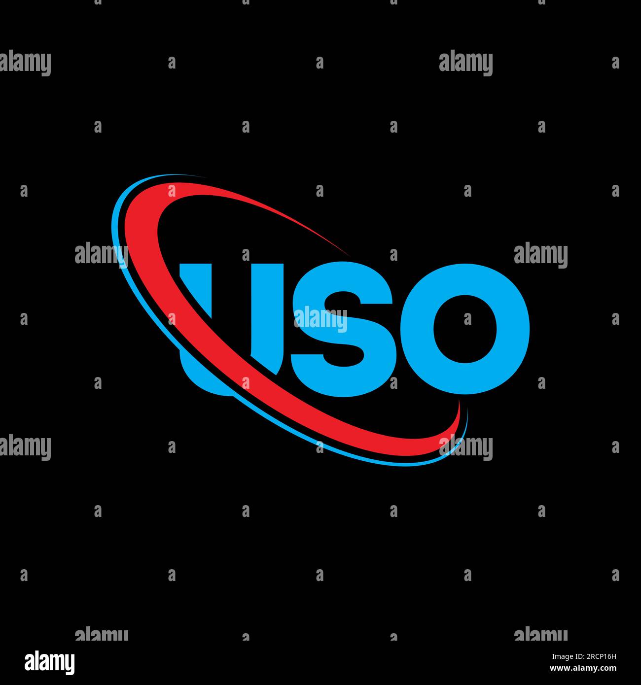 USO logo. USO letter. USO letter logo design. Initials USO logo linked ...