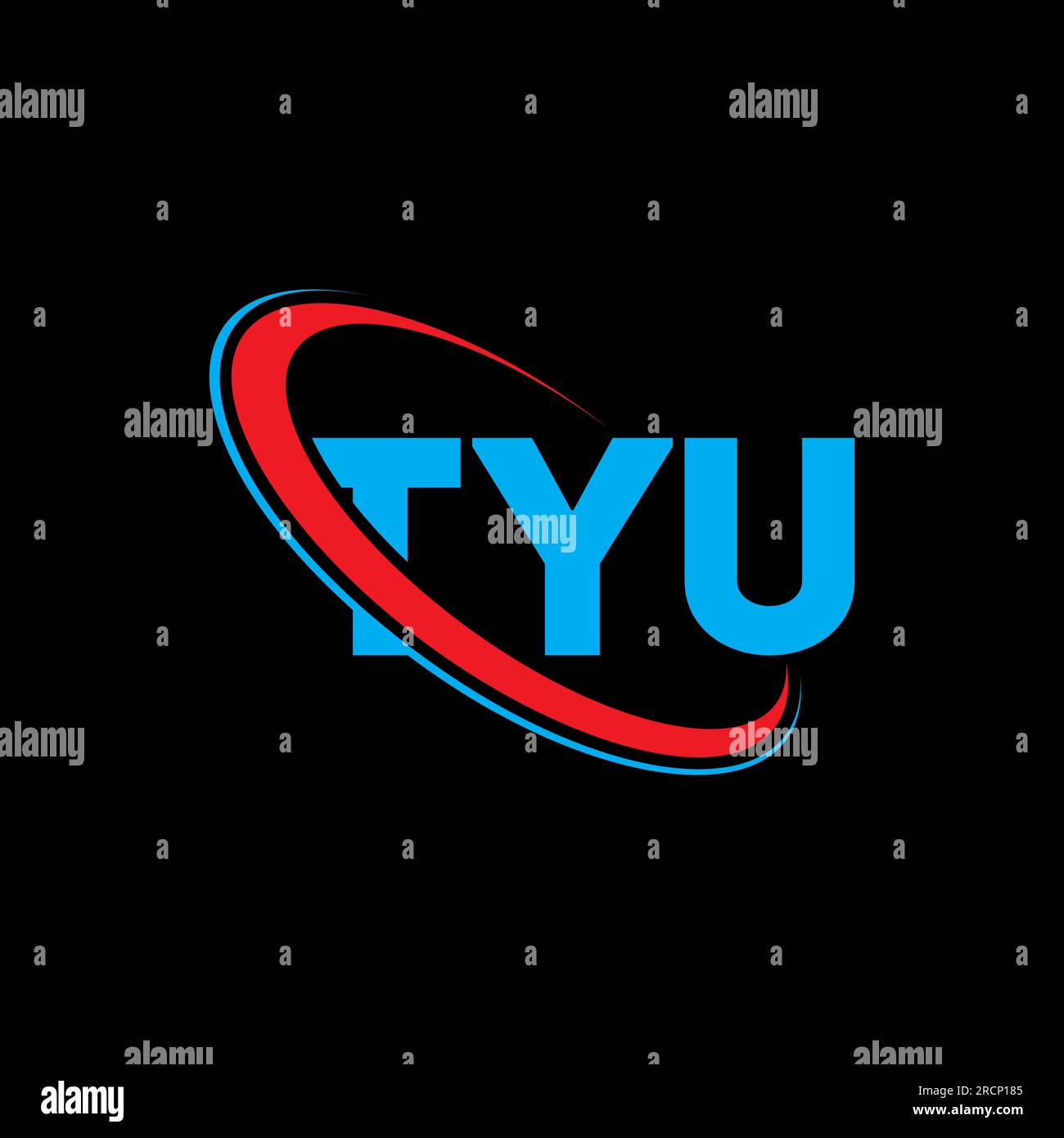 TYU logo. TYU letter. TYU letter logo design. Initials TYU logo linked ...