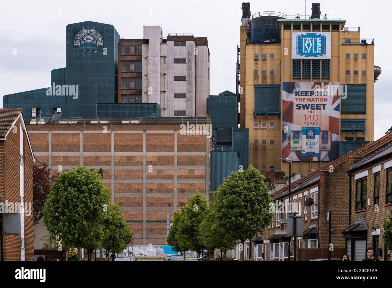 Tate and Lyle sugar factory in Silvertown (Newham) East London. View ...