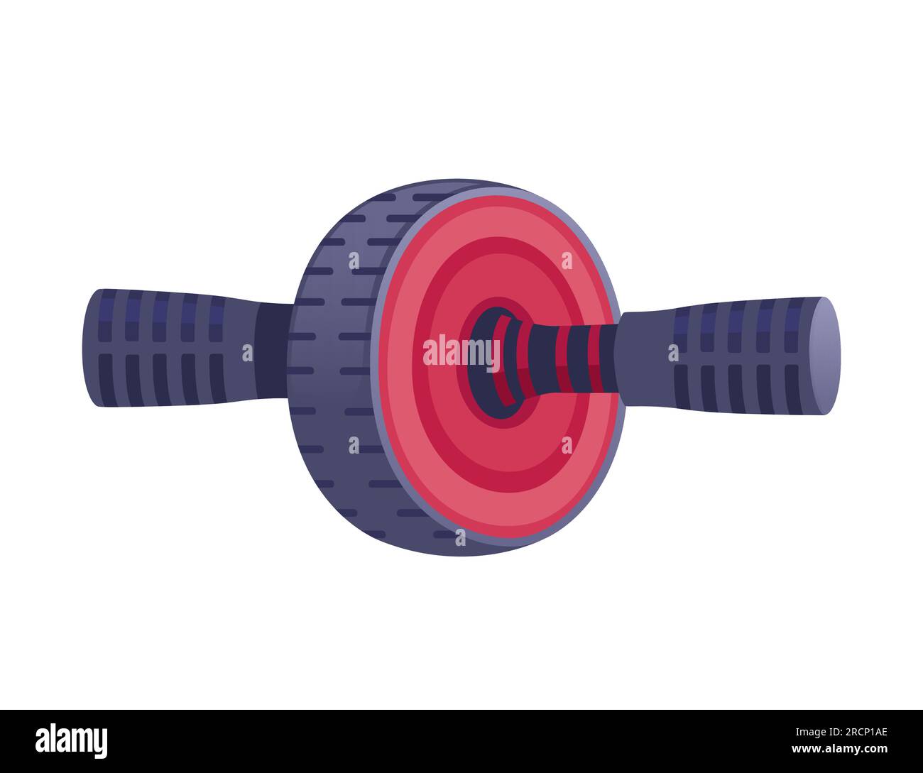 Gymnastic roller wheel with handles workout equipment vector ...