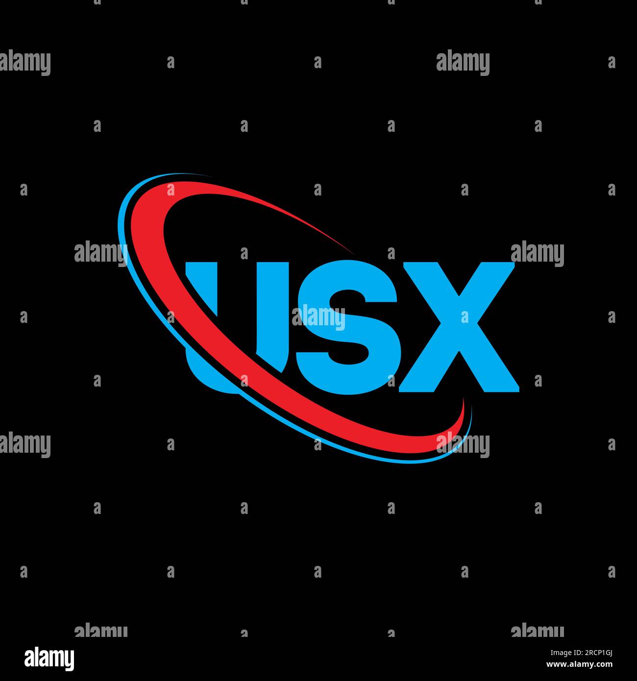 USX logo. USX letter. USX letter logo design. Initials USX logo linked ...