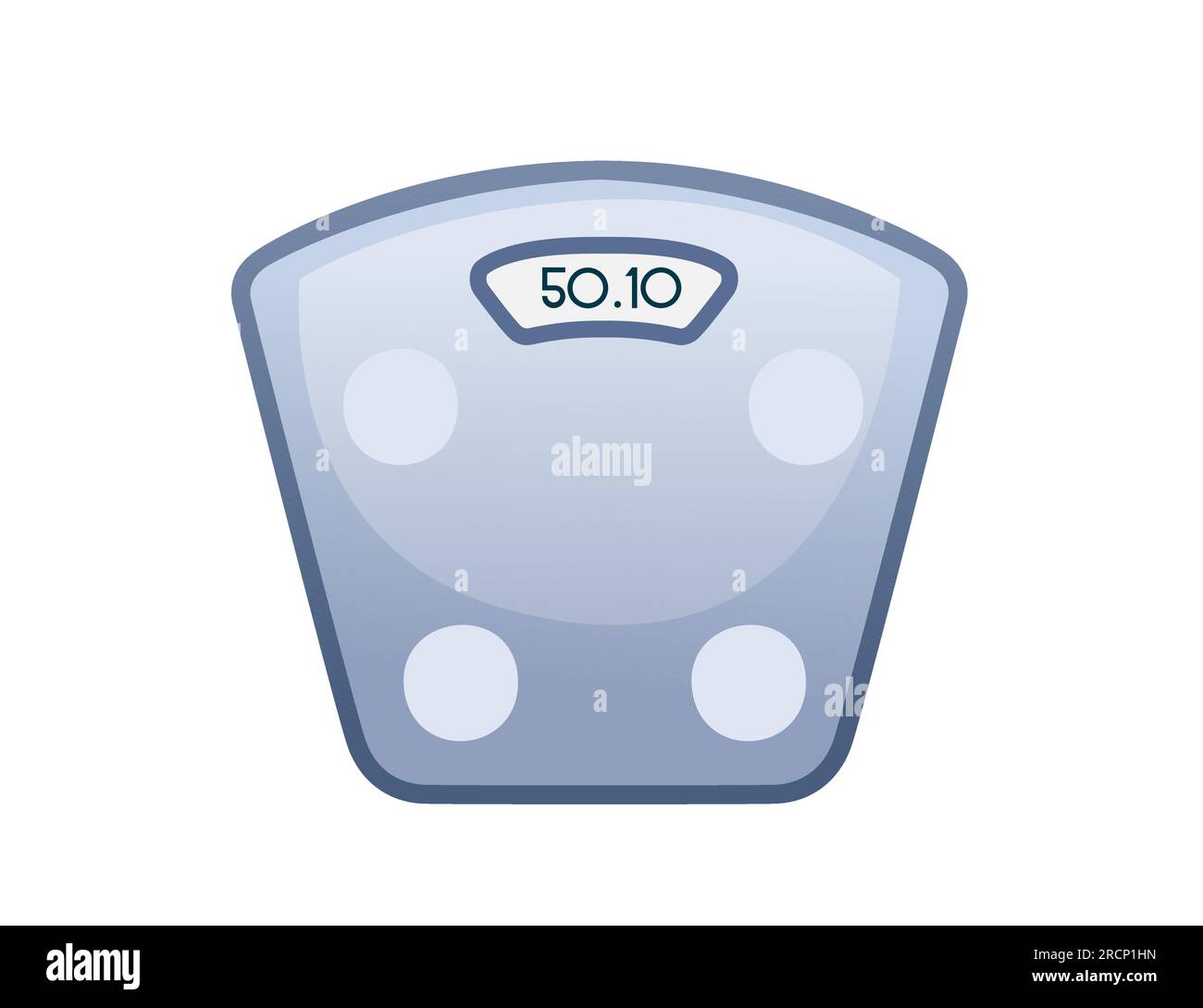 Smart electronic scales with display vector illustration isolated on ...