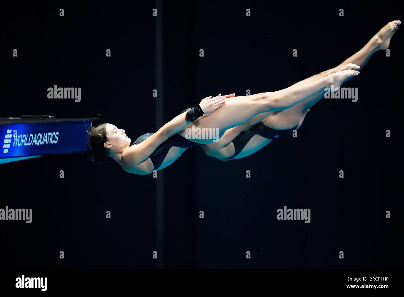 Valeria Antolino and Ana Carvajal of Spain compete during the women's ...