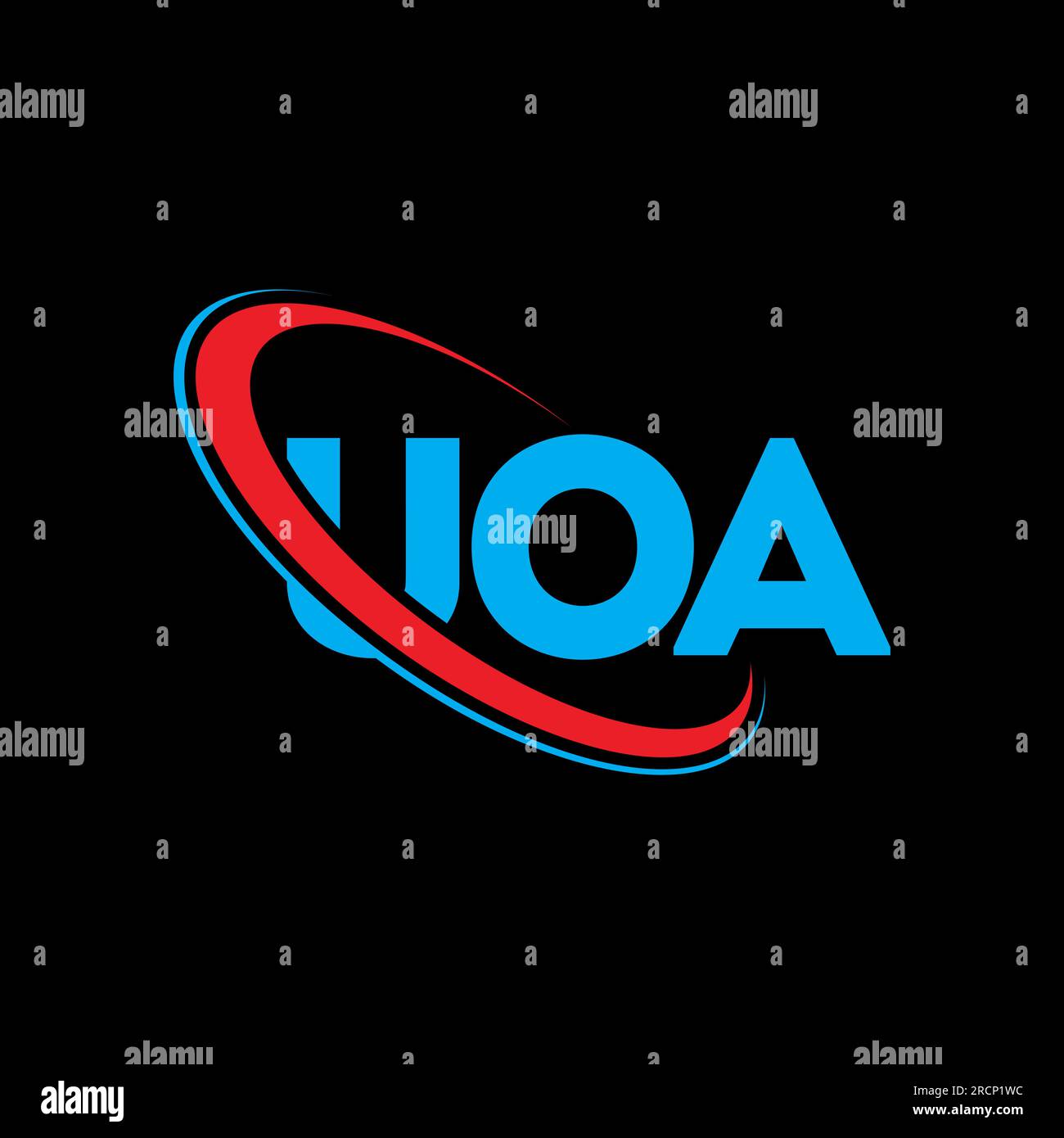 UOA logo. UOA letter. UOA letter logo design. Initials UOA logo linked ...