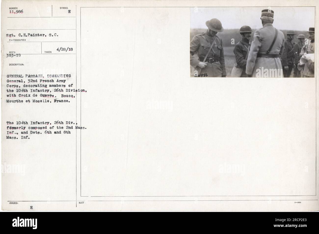 26th division recognition hi-res stock photography and images - Alamy