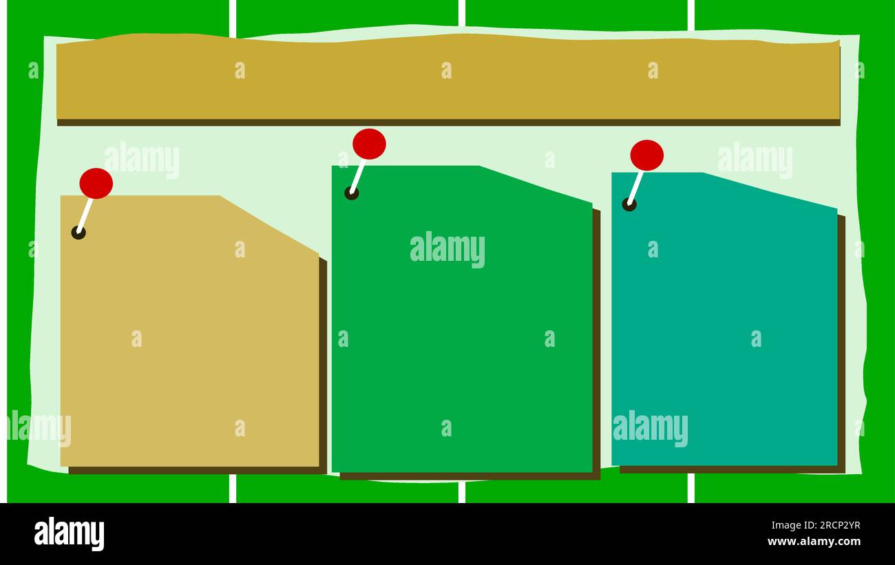 Cute Sticky Notes Presentation Background Stock Vector Image & Art - Alamy