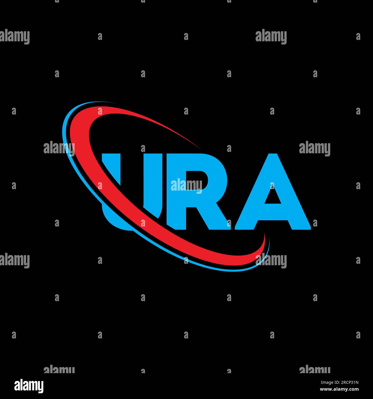 URA logo. URA letter. URA letter logo design. Initials URA logo linked ...