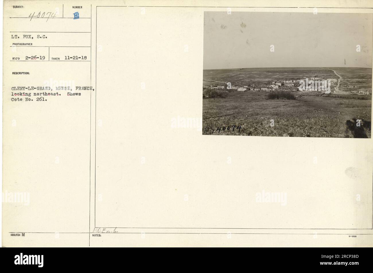 Lieutenant Fox, a photographer, took this photograph on November 21 ...