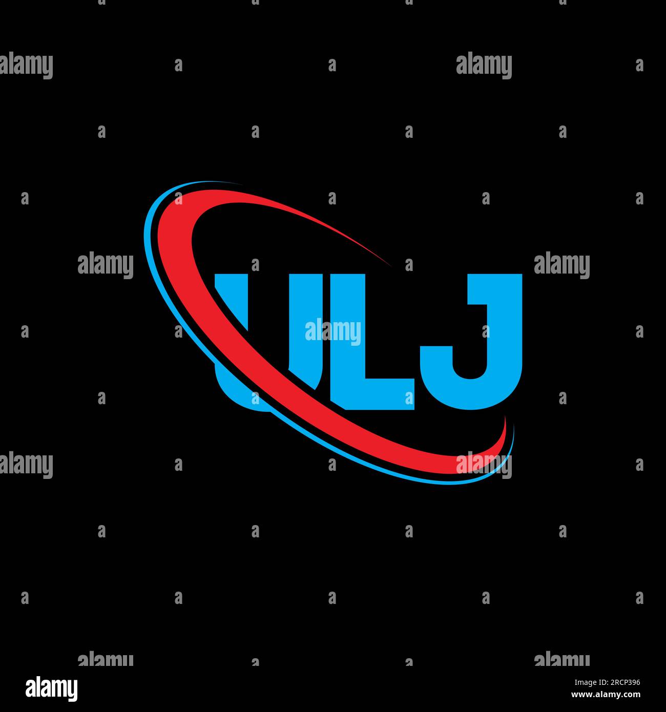 ULJ logo. ULJ letter. ULJ letter logo design. Initials ULJ logo linked ...