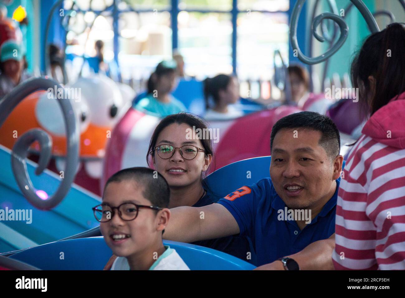 BEIJING, CHINA - JULY 4, 2023 - Tourists visit the Universal Beijing ...