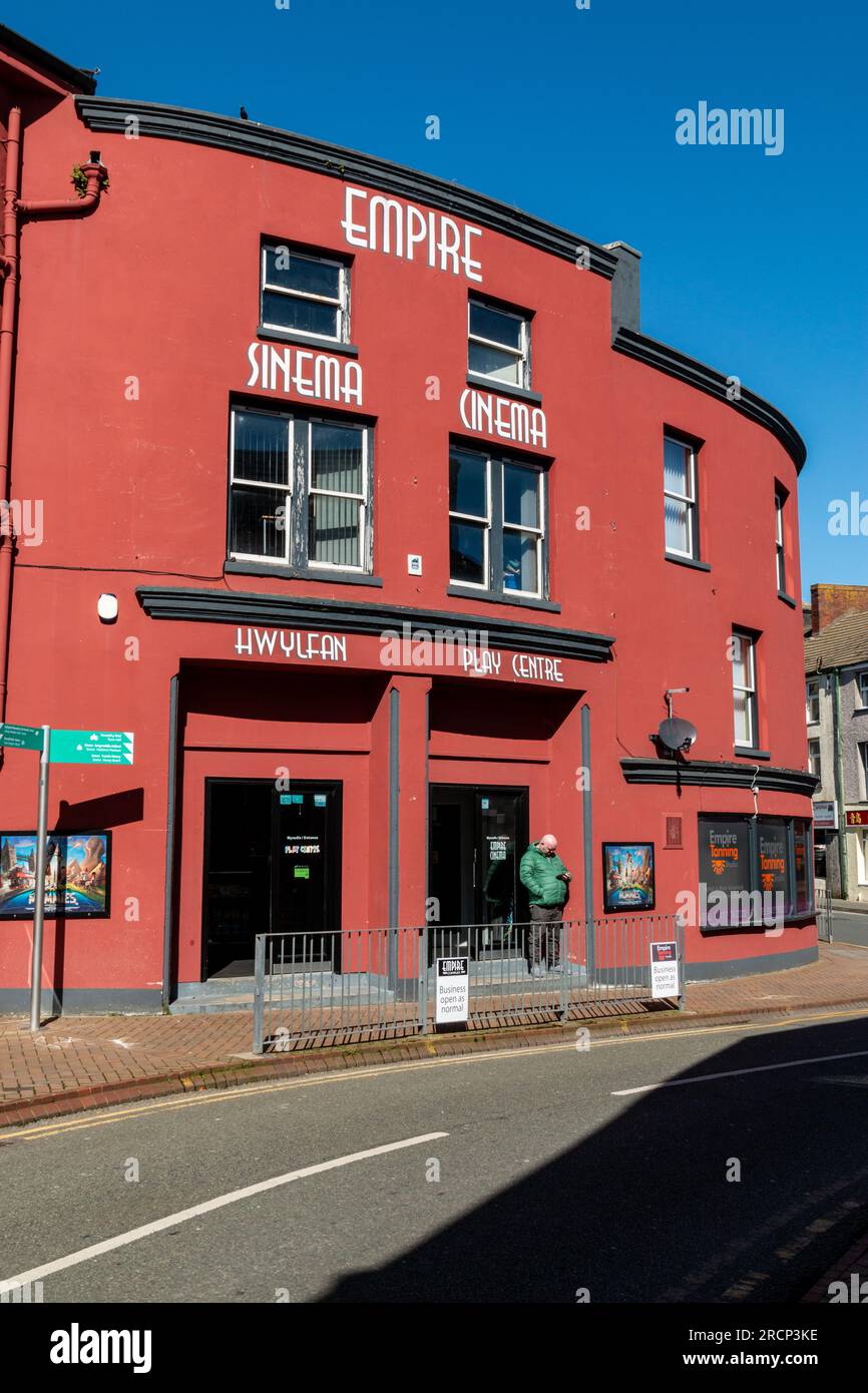 The Empire Cinema on Stanley Street, Holyhead, Wales, UK. This small ...