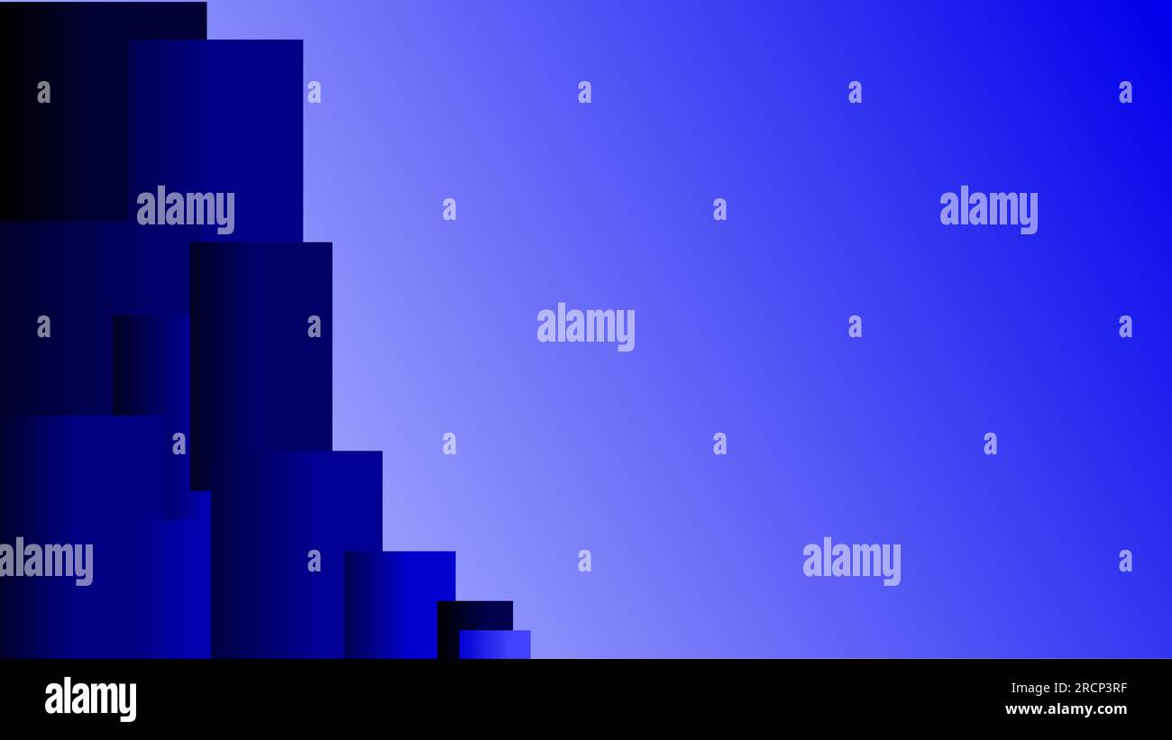 Blue shades pillar boxes frame overly abstract background Stock Vector ...