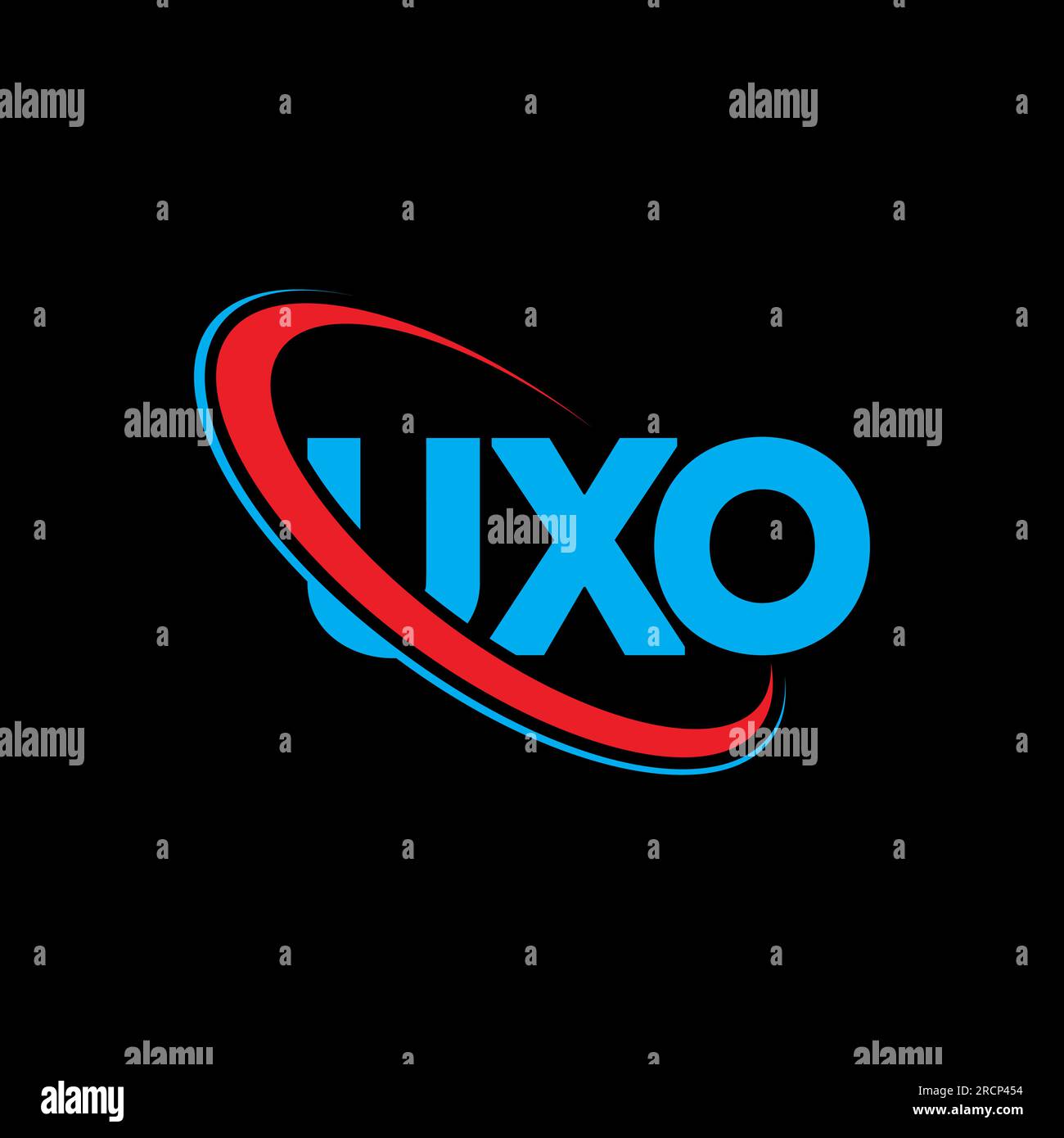 UXO logo. UXO letter. UXO letter logo design. Initials UXO logo linked ...