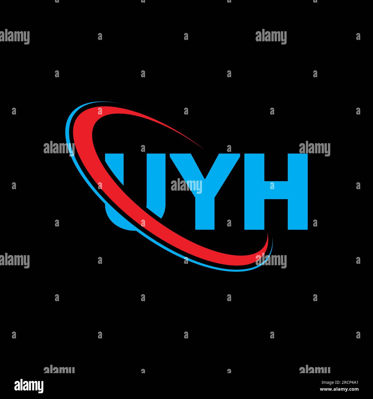 UYH logo. UYH letter. UYH letter logo design. Initials UYH logo linked ...