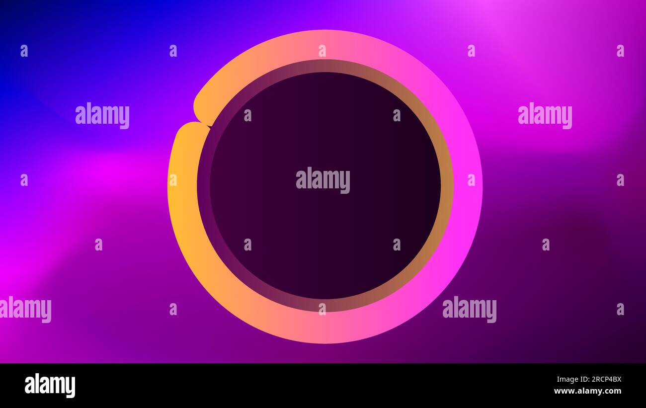 Elegant broken outline placeholder frame over twilight gradient ...